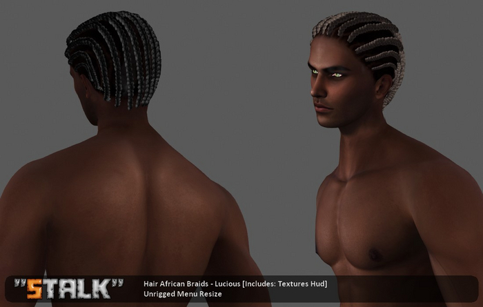 Second Life Marketplace - Hair African Braids - Lucious